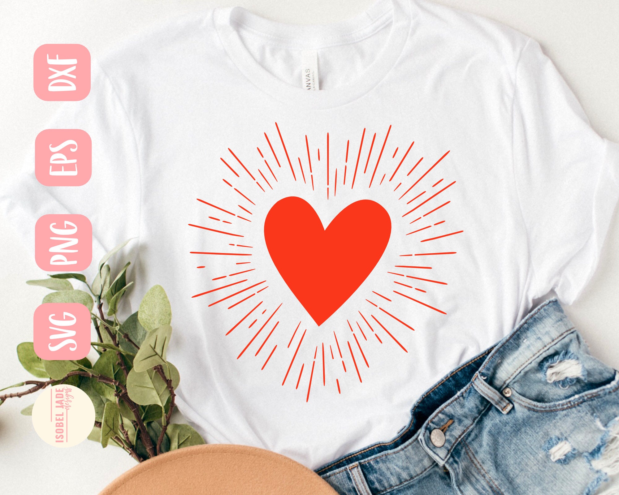 Heart SVG design Vintage heart SVG file for Cricut | Etsy