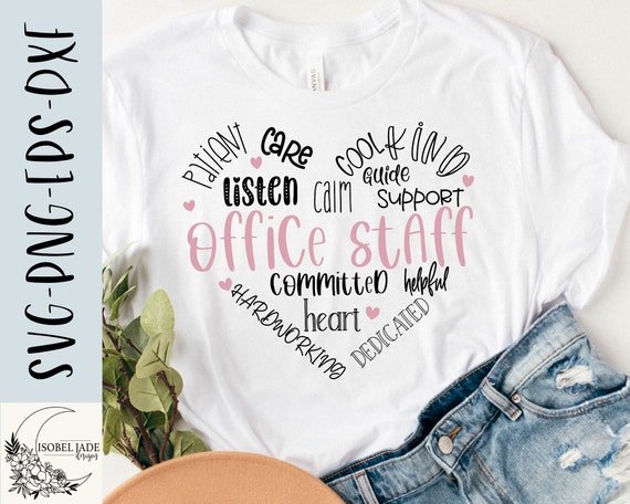 Office Staff Heart Svg Office Staff Svg Heart Svg Office | Etsy