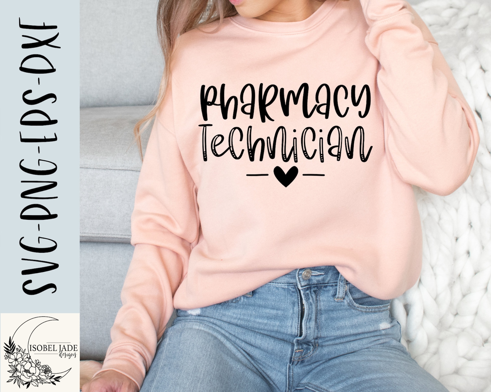 Pharmacy Technician SVG: Shirt Design, Cricut, Silhouette (digital ...