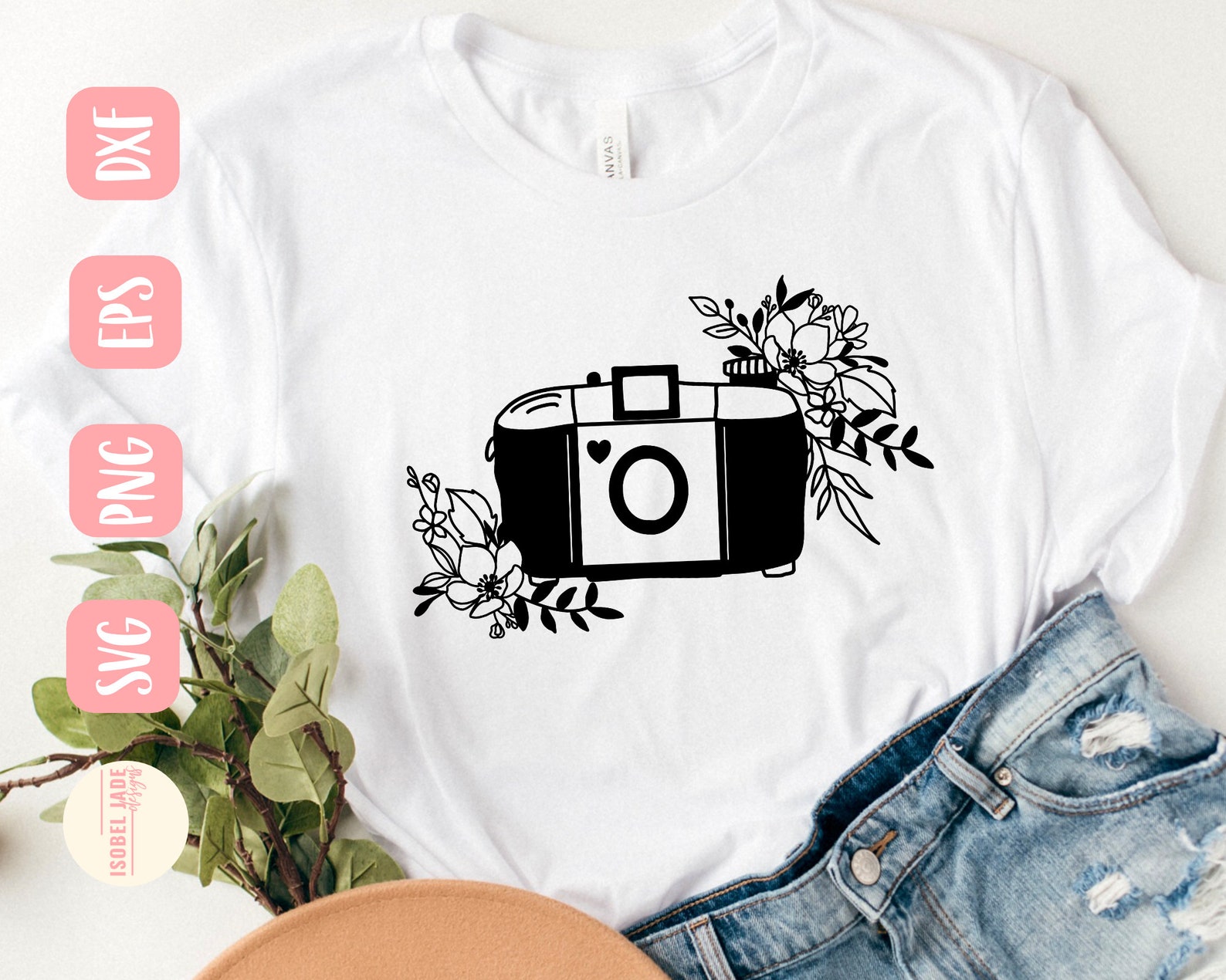 Camera Floral Svg Camera Svg Flower Svg Photographer Svg - Etsy