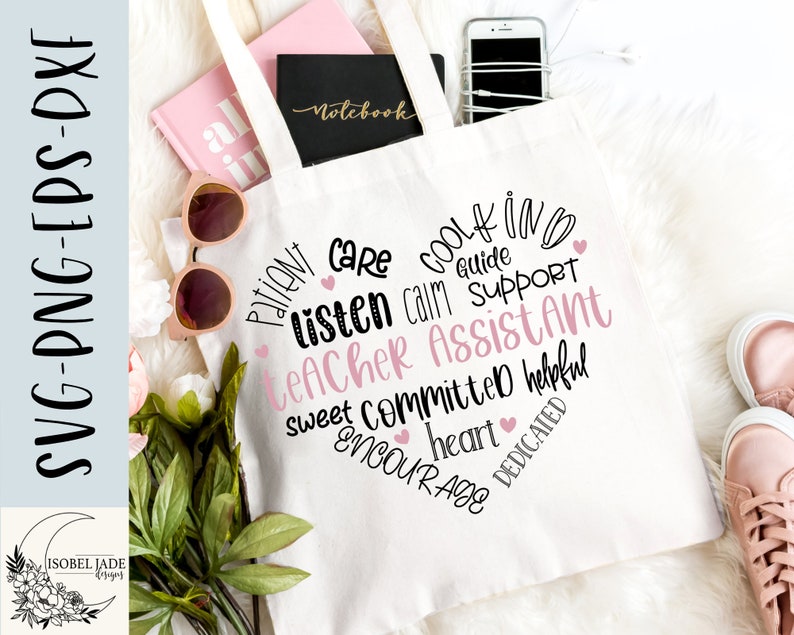 Heart of an Teacher Assistant Svg Teacher Assistant Svg - Etsy