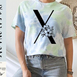 Letter X Svg Monogram Svg Name Svg Floral Letter Svg - Etsy