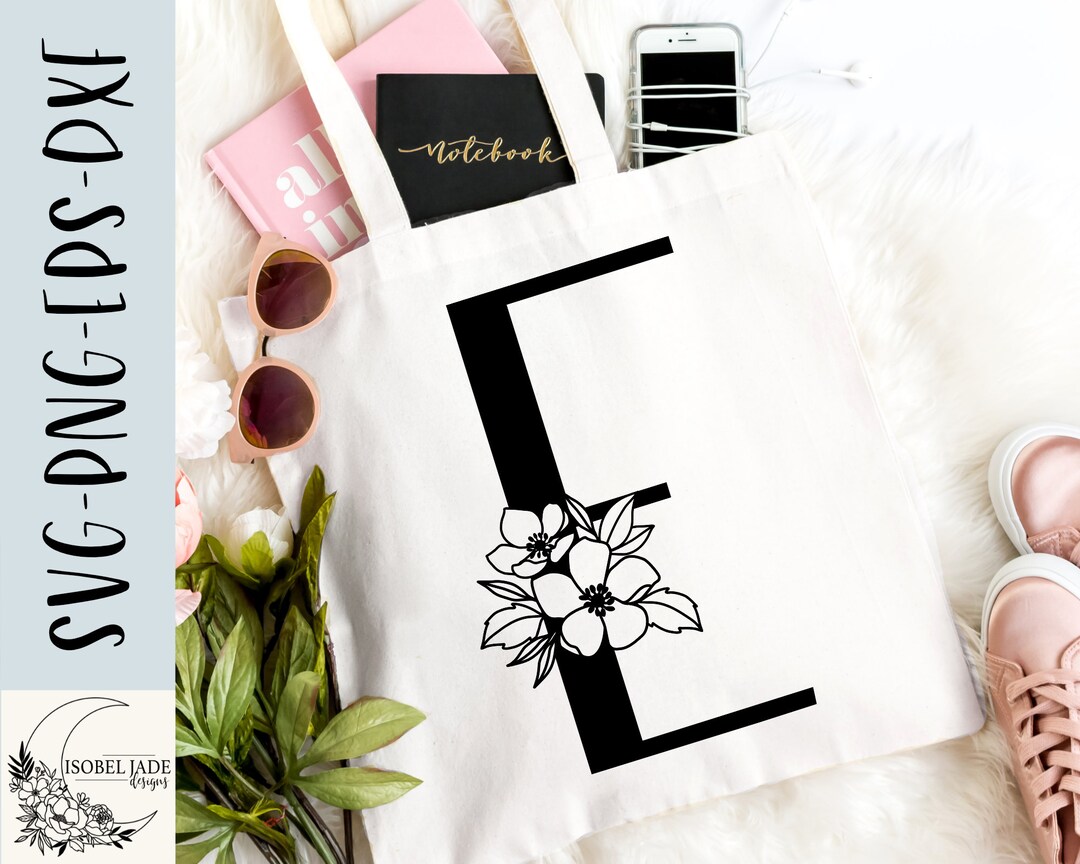 Letter E Svg Monogram Svg Name Svg Floral Letter Svg - Etsy