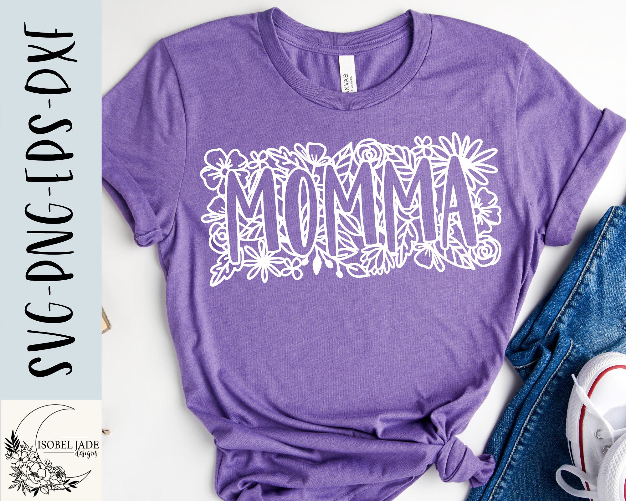 Momma SVG Design Flower Momma SVG File for Cricut Mom | Etsy