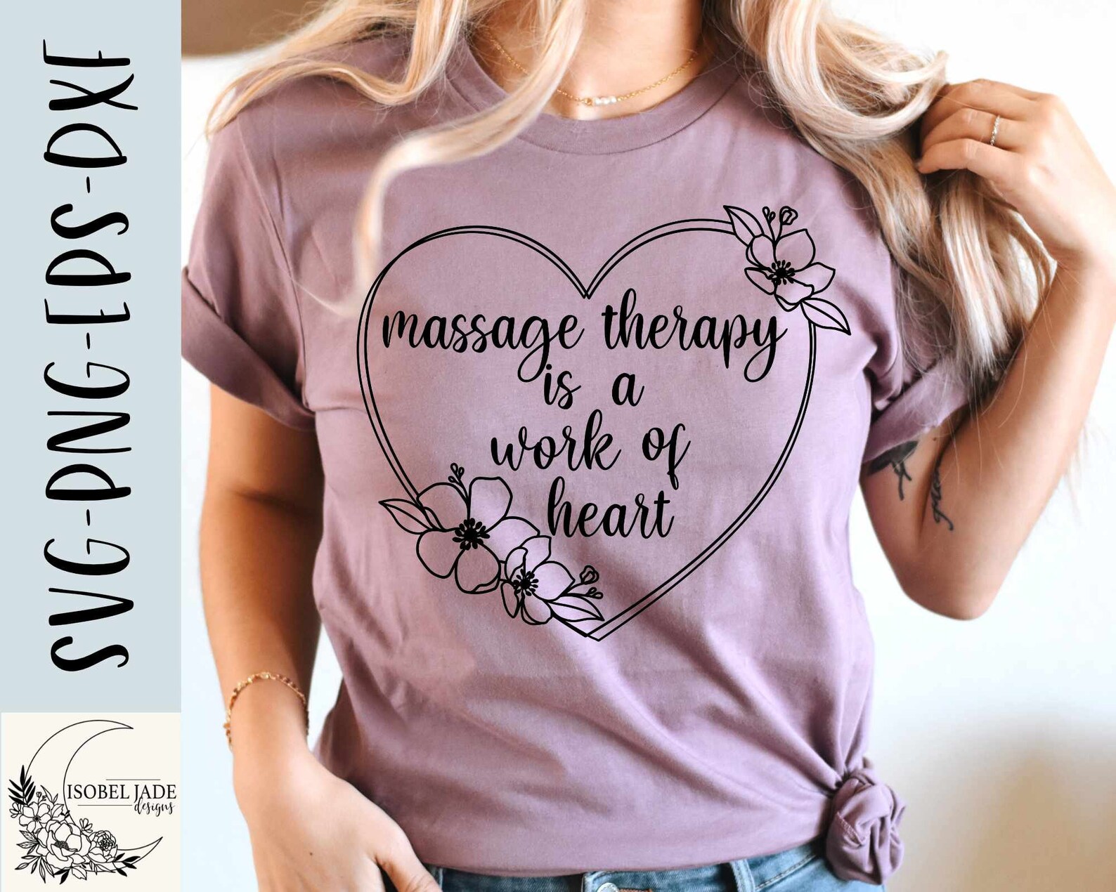 Massage Therapy Svg Massage Therapy is a Work of Heart Svg | Etsy