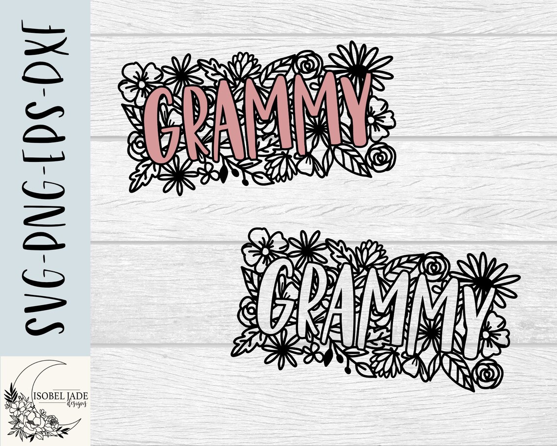 Grammy SVG Design Flower Grammy SVG File for Cricut Grammy - Etsy