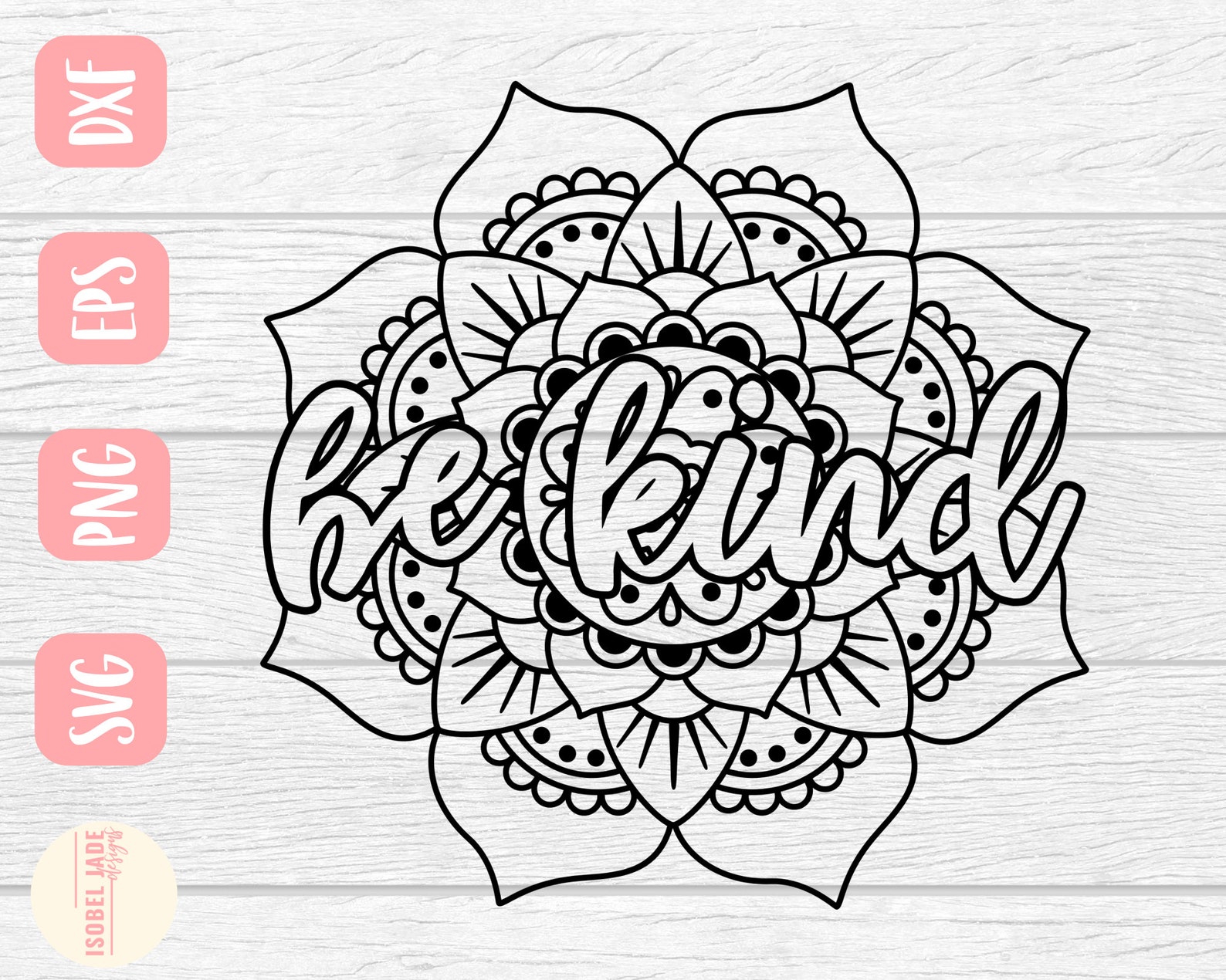 Be Kind Svg Kindness Matters Svg Mandala Svg Kind Shirt - Etsy