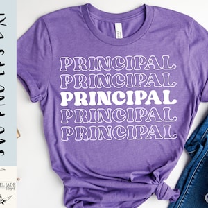 Principal Svg, Principal Shirt Svg, Modern Svg, School Svg, Shirt, SVG ...