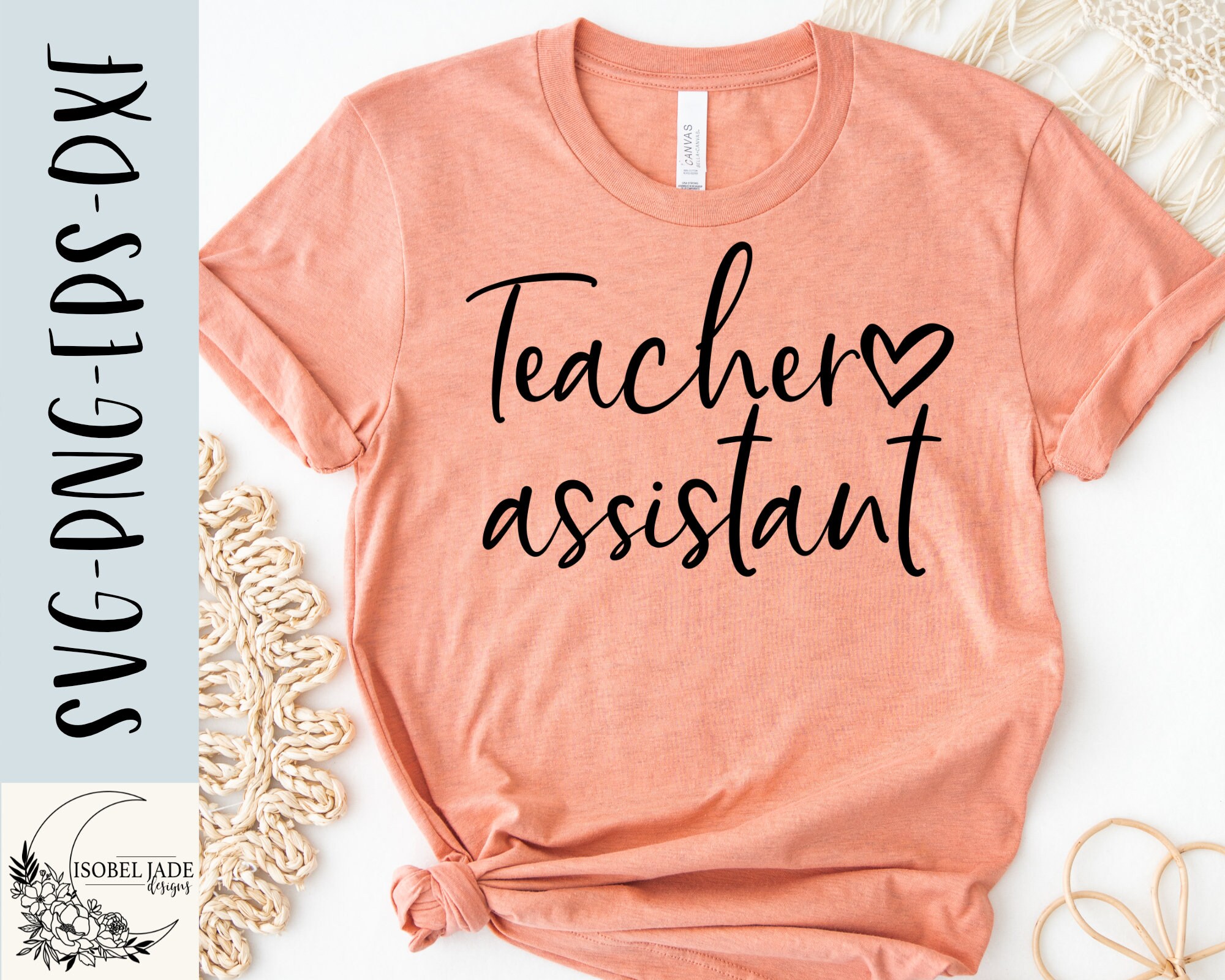 Teacher Assistant Svg Teacher's Assistant Shirt Svg Love - Etsy