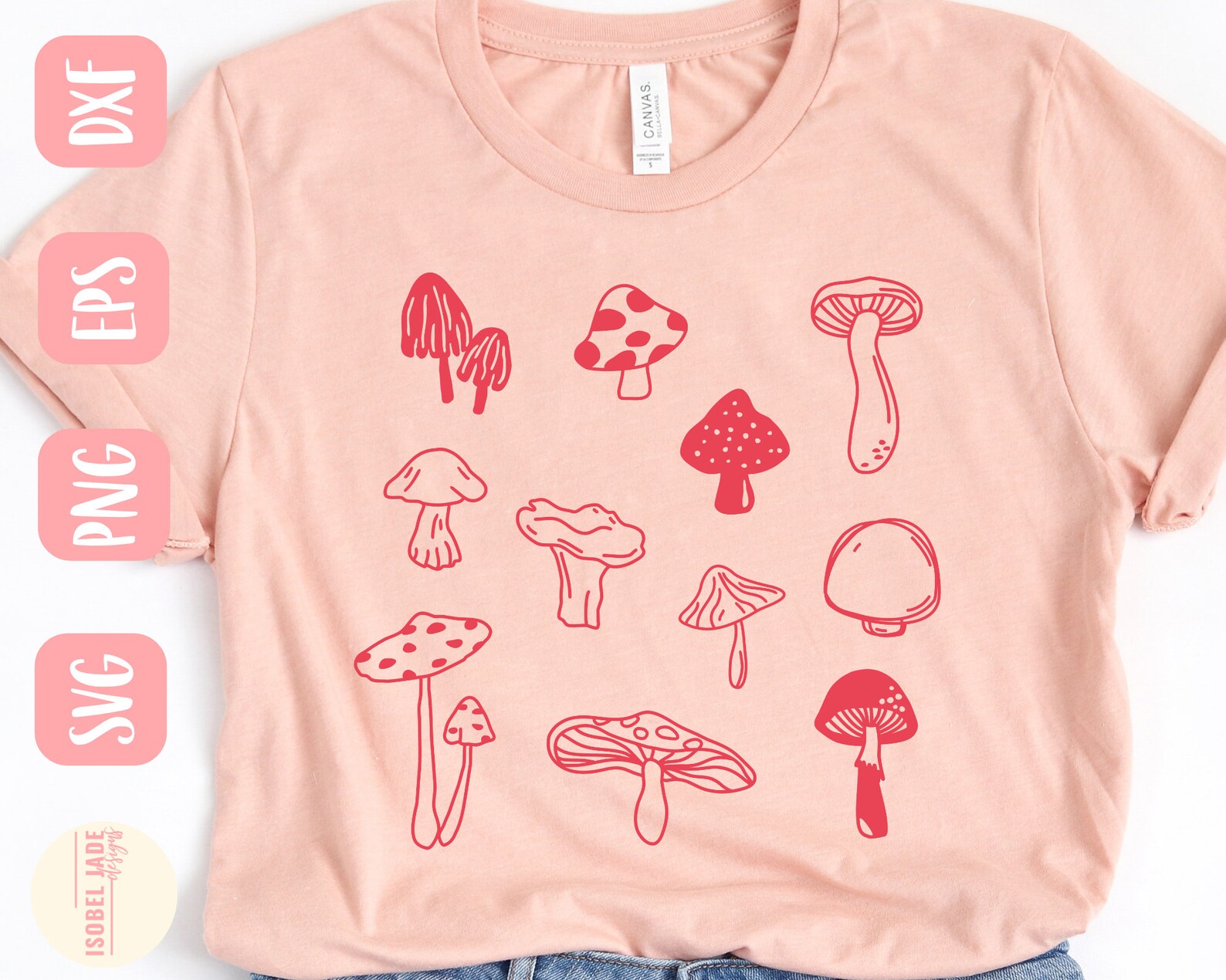 Mushroom SVG Design Fall SVG File for Cricut Popular Shirt - Etsy