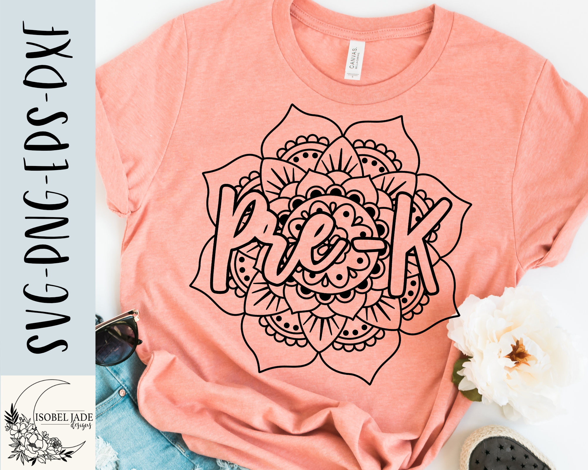 Pre K Svg Teacher Svg Mandala Svg Teacher Shirt Svg | Etsy