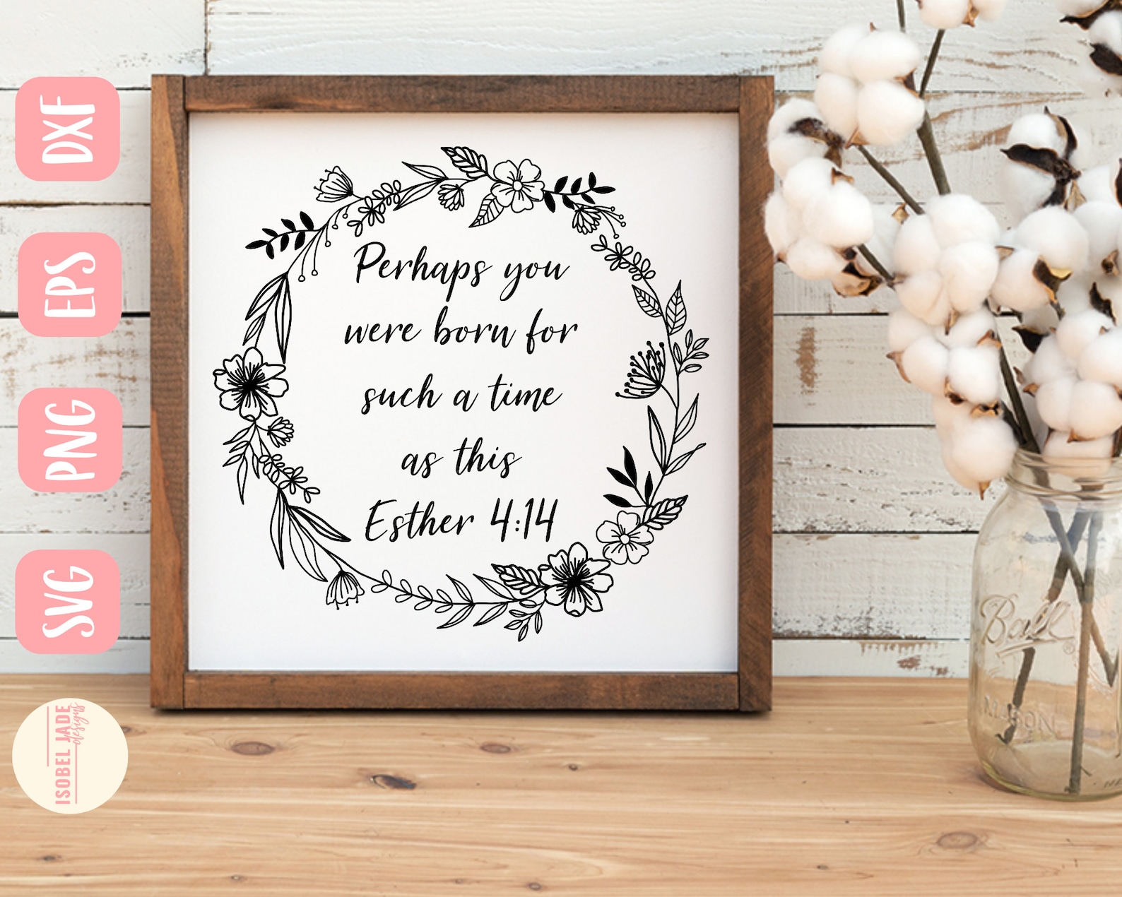 Ester 4:14 svg Dios svg Escritura svg Wreath svg Fuether - Etsy México
