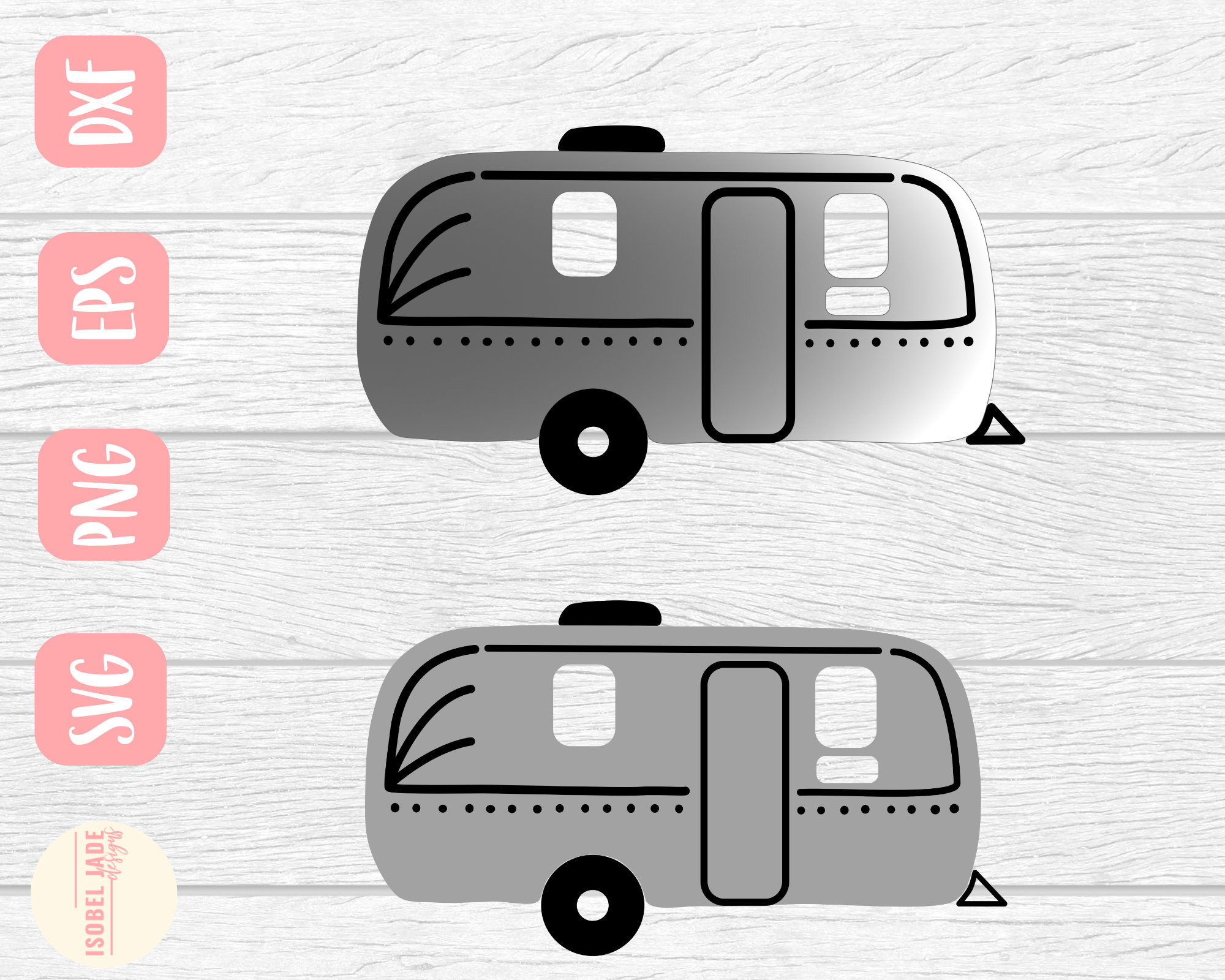 Airstream Svg, Caravan Svg, Camper Svg, Shirt, Happy Camper Svg, Travel ...