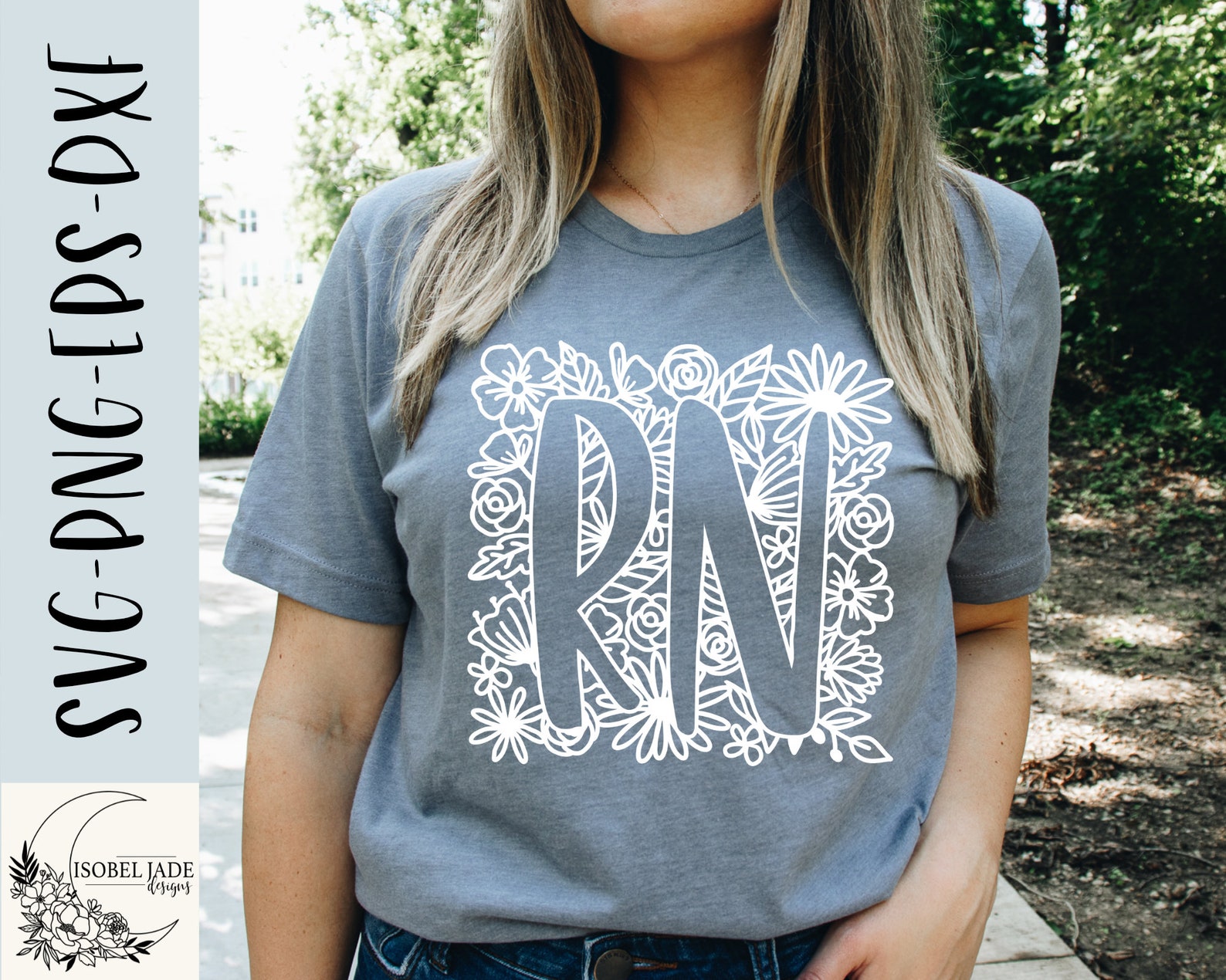 Nurse Flower SVG: RN Typography Mandala Design (digital Download) - Etsy