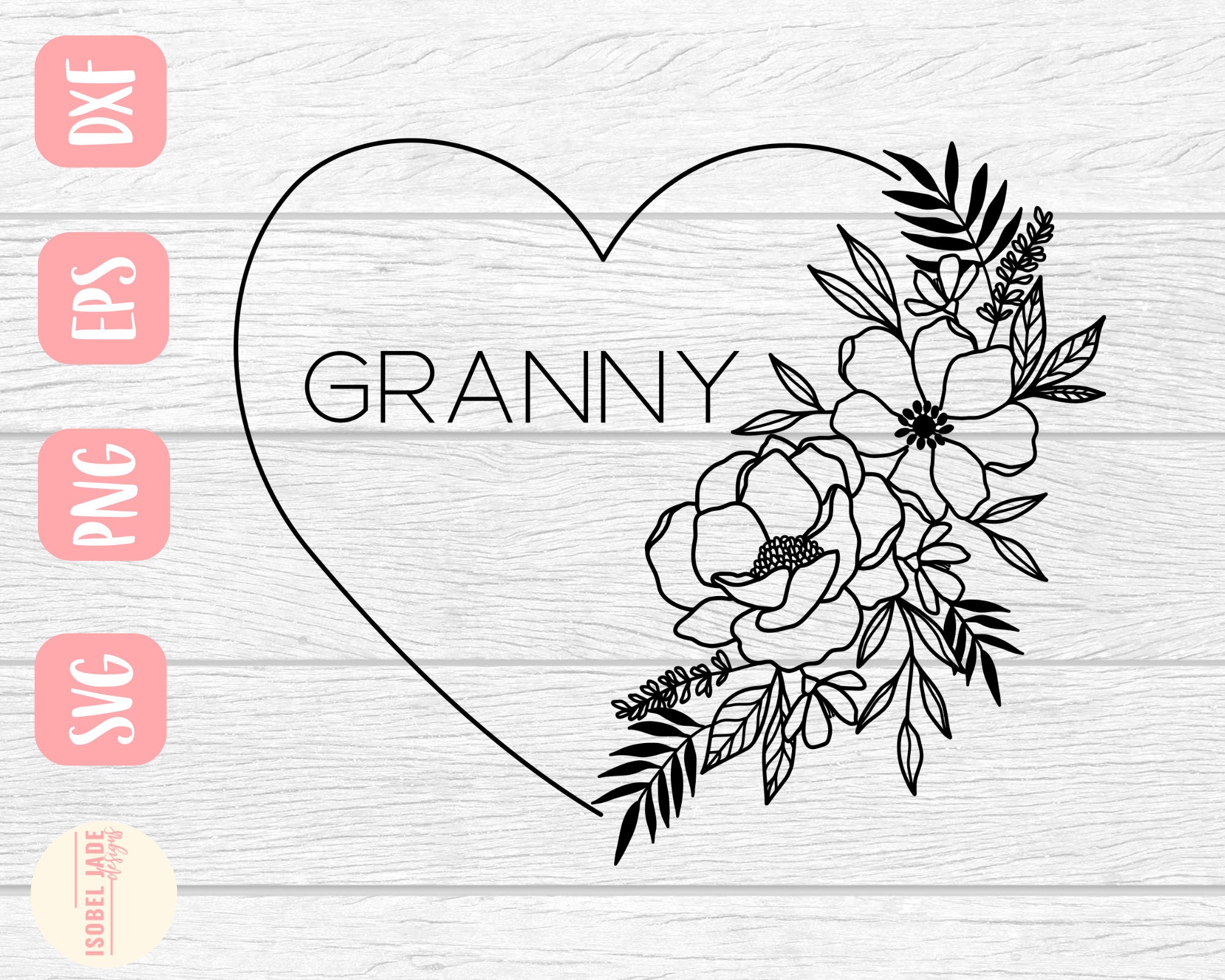 Granny heart svg, Grandma svg, Shirt, I love my grandkids svg, heart ...