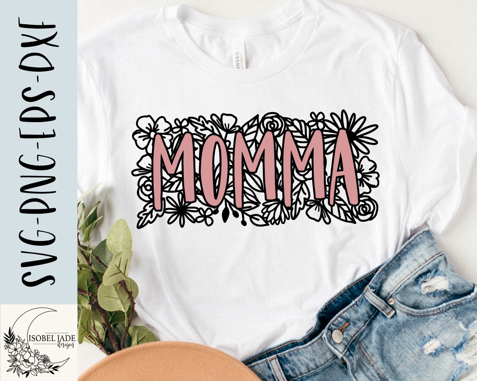 Momma SVG Design Flower Momma SVG File for Cricut Mom | Etsy