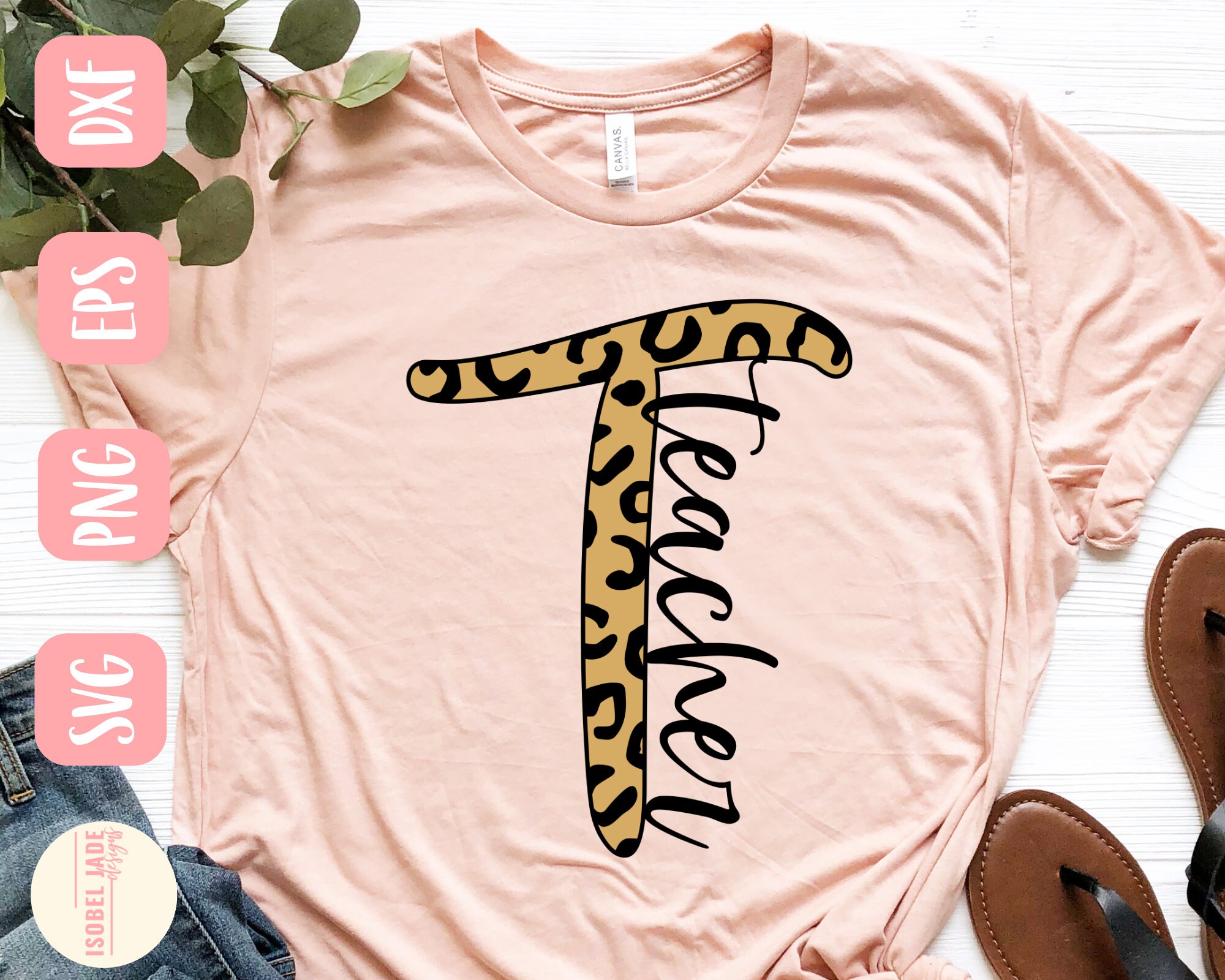 Teacher Leopard Svg Teacher Svg Leopard Print Svg Teacher - Etsy