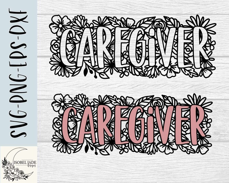 Caregiver Svg Caregiver Flower Svg Flower Svg Shirt | Etsy UK