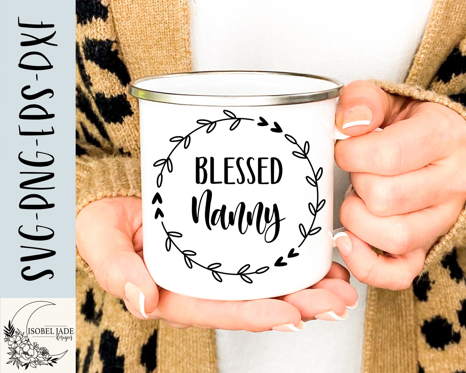 Blessed Nanny SVG Design Nanny SVG File for Cricut Nanny - Etsy