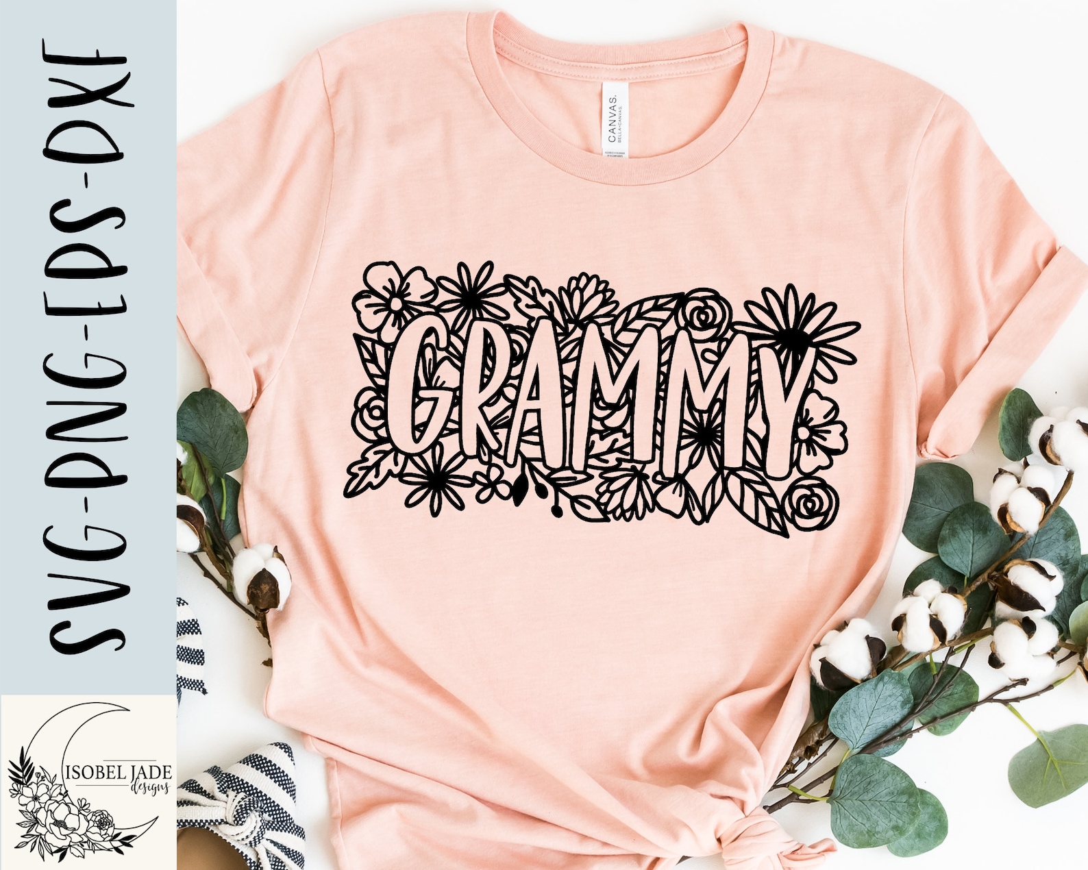 Grammy SVG Design Flower Grammy SVG File for Cricut Grammy - Etsy