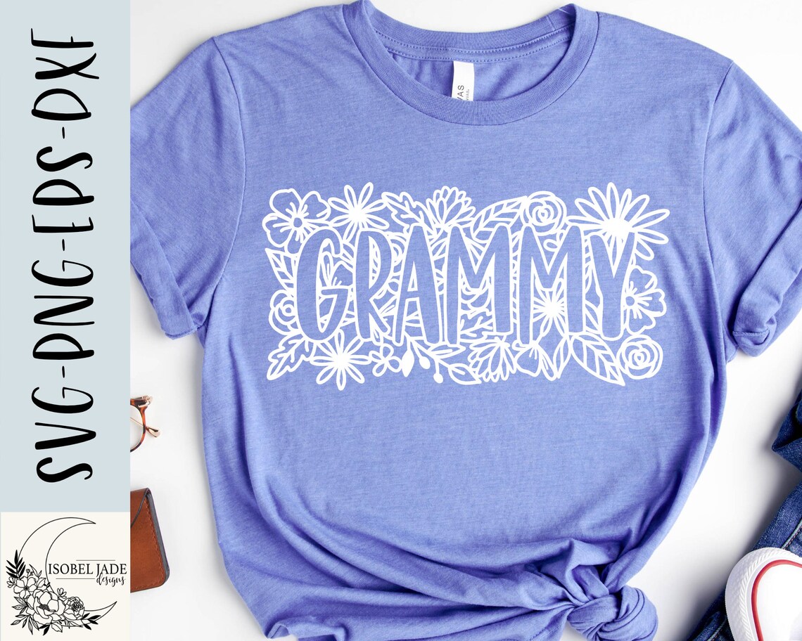 Grammy SVG Design Flower Grammy SVG File for Cricut Grammy - Etsy