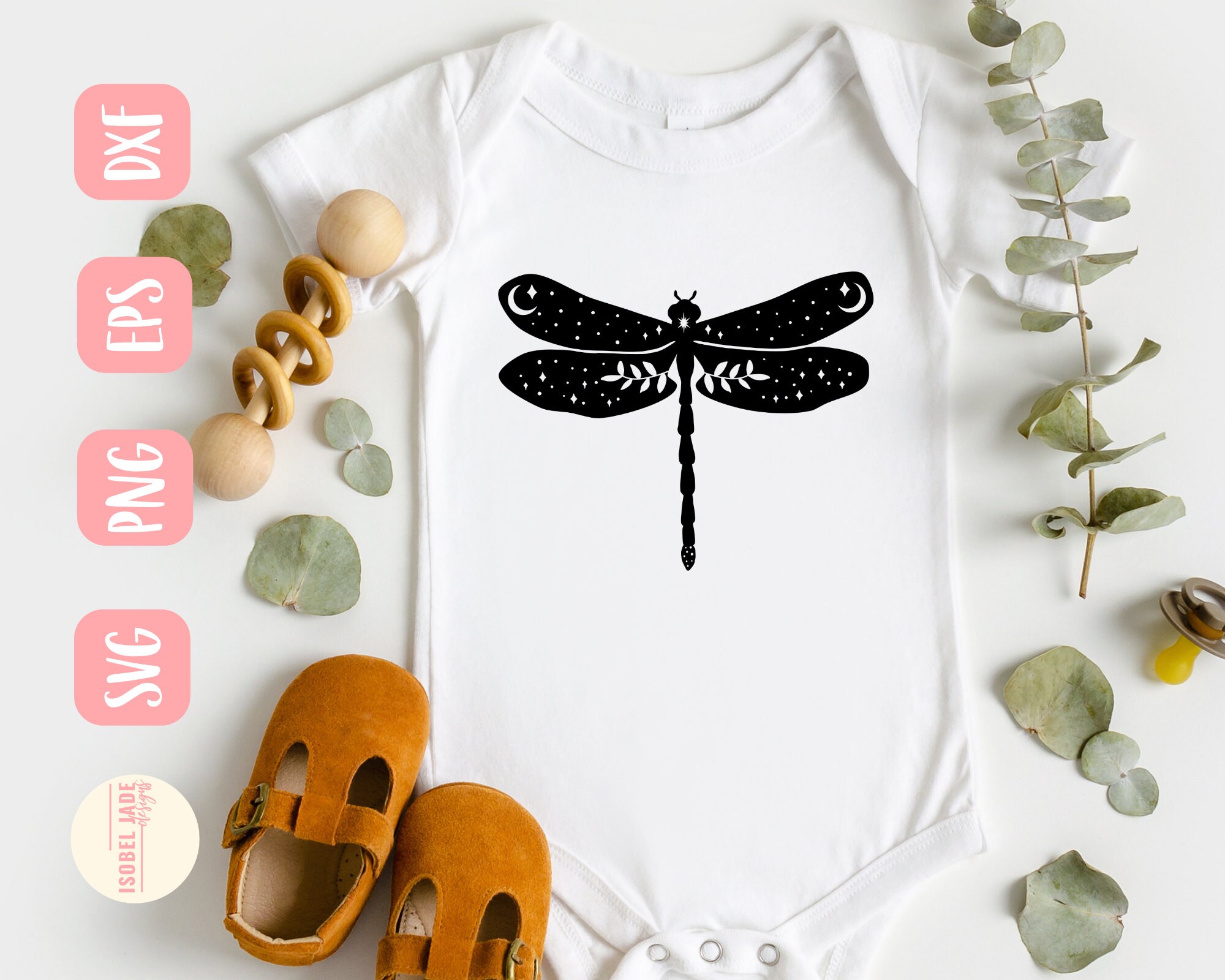 Celestial dragonfly svg Dragonfly svg Moon svg Celestial | Etsy