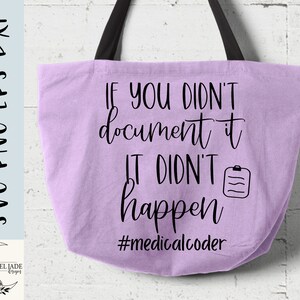 Medical Coder SVG, If You Didn't Document It Svg, Medical Coder Funny ...