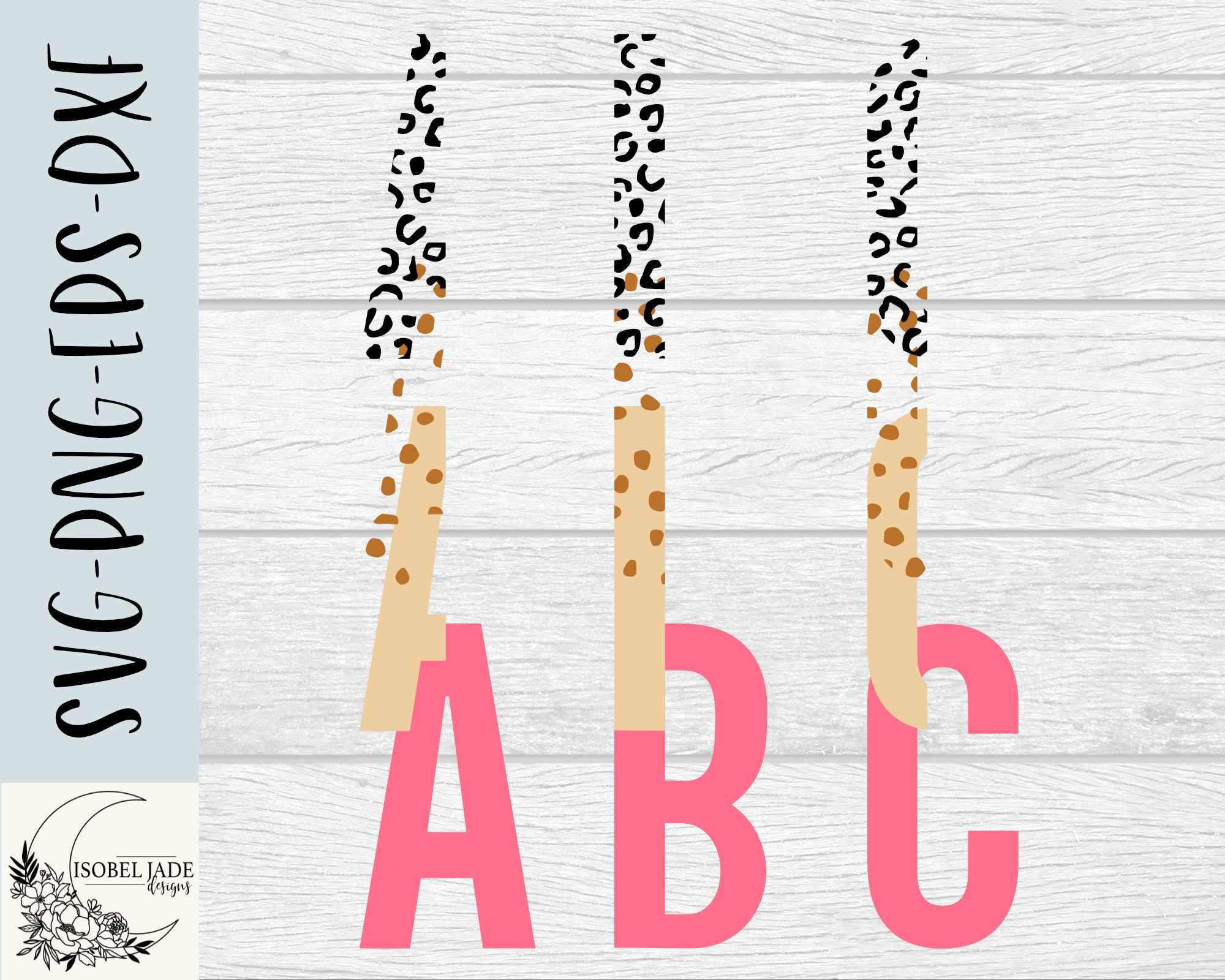 Leopard Alphabet SVG Design - Leopard Letter SVG File for Cricut ...