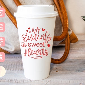 Teacher SVG Design Valentines Day Teacher SVG File for Cricut My ...