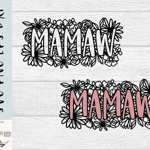 Mamaw SVG Bundle Design - Mamaw Bundle SVG File for Cricut - Mamaw ...