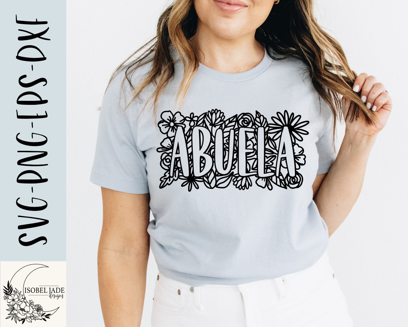 Abuela SVG Design Flower Abuela SVG File for Cricut Abuela - Etsy