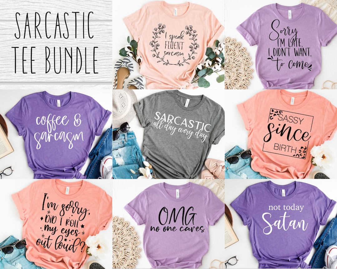 Funny Sarcastic SVG Bundle: Adulting Shirt Designs (digital Download ...