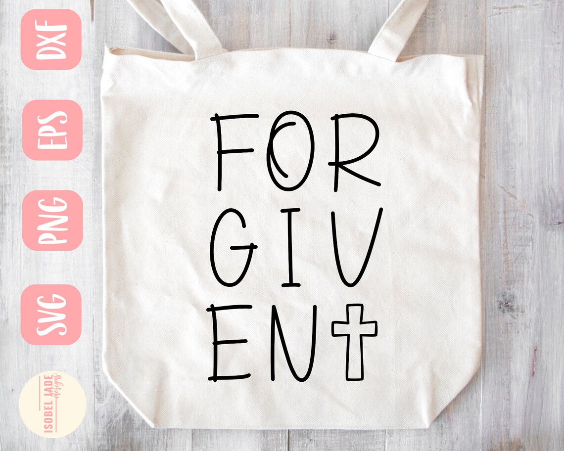 Forgiven SVG Design Christian Shirt SVG for Cricut Faith - Etsy