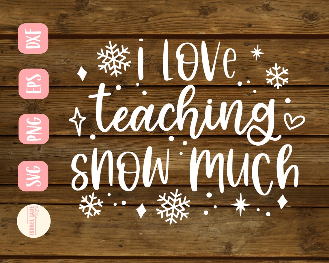 Teacher SVG design Christmas teacher SVG file for Cricut I | Etsy
