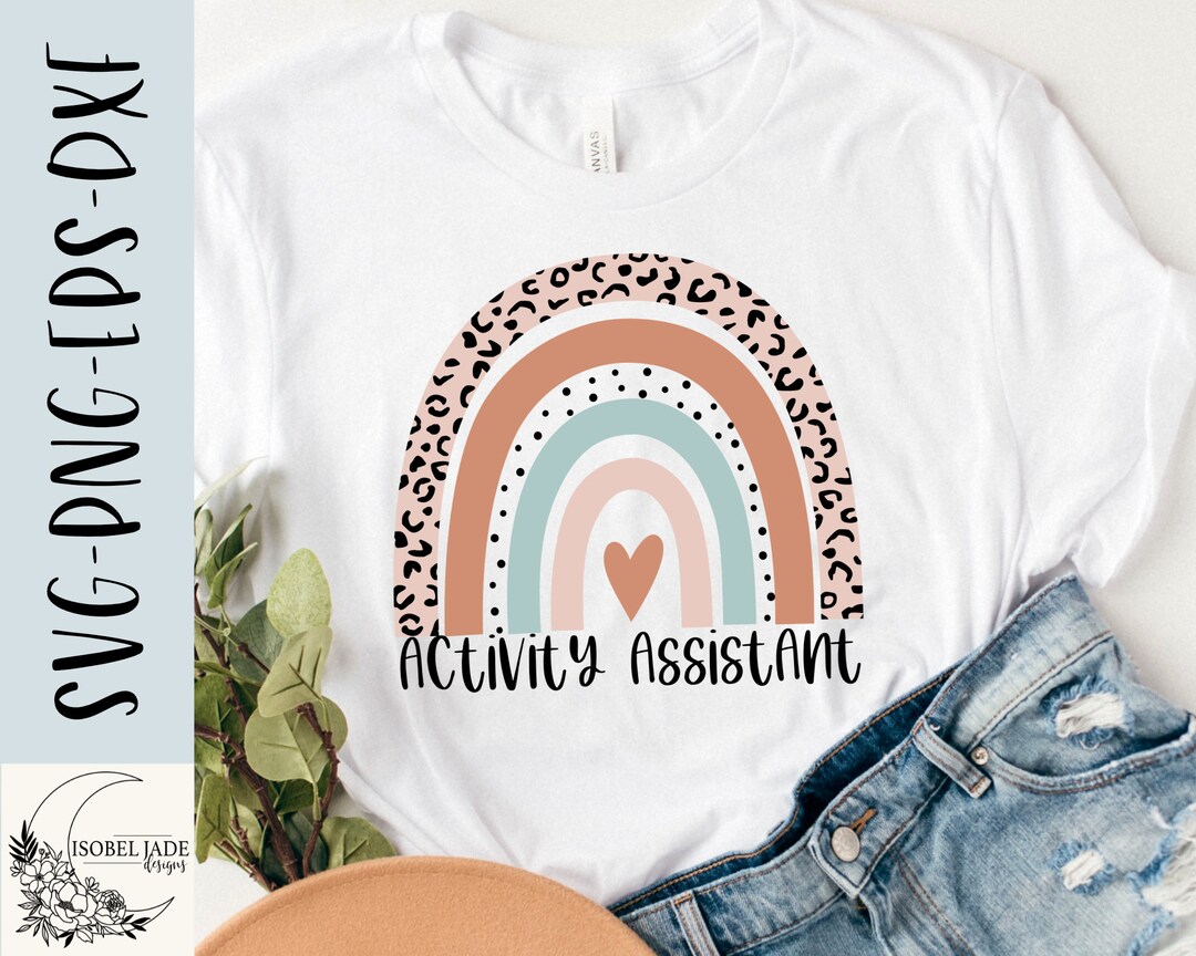 Activity Assistant Shirt Svg Activity Assistant Rainbow IJ - Etsy