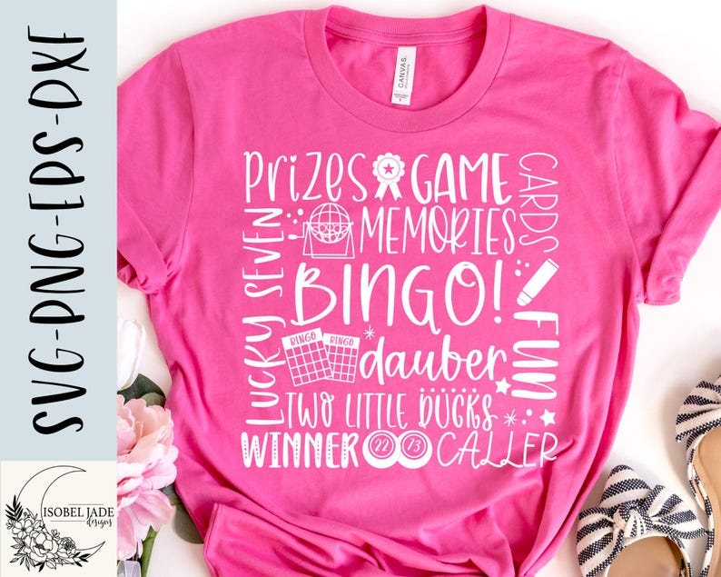 Bingo Subway Word Collage SVG File, Funny Bingo Caller Cricut ...