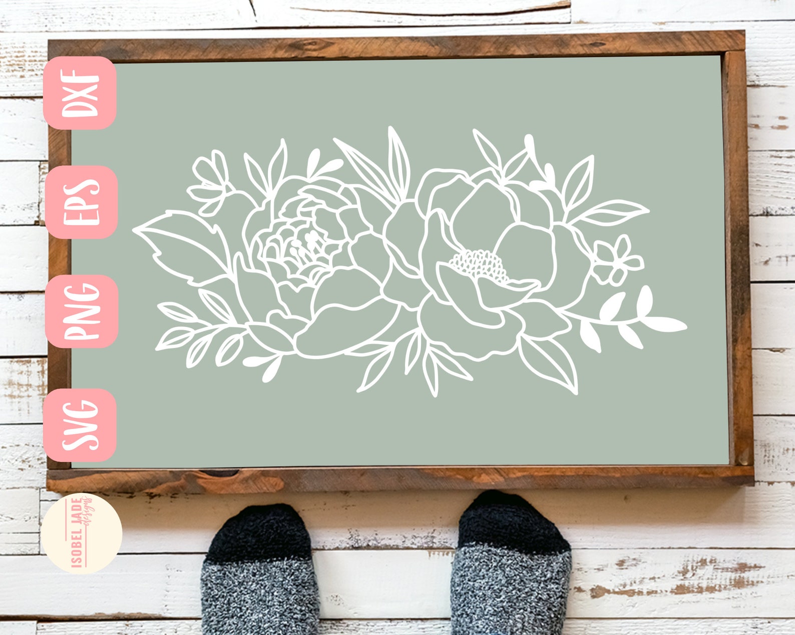 Flower Svg Flower Spray Svg Floral Svg Shirt Line Drawing - Etsy