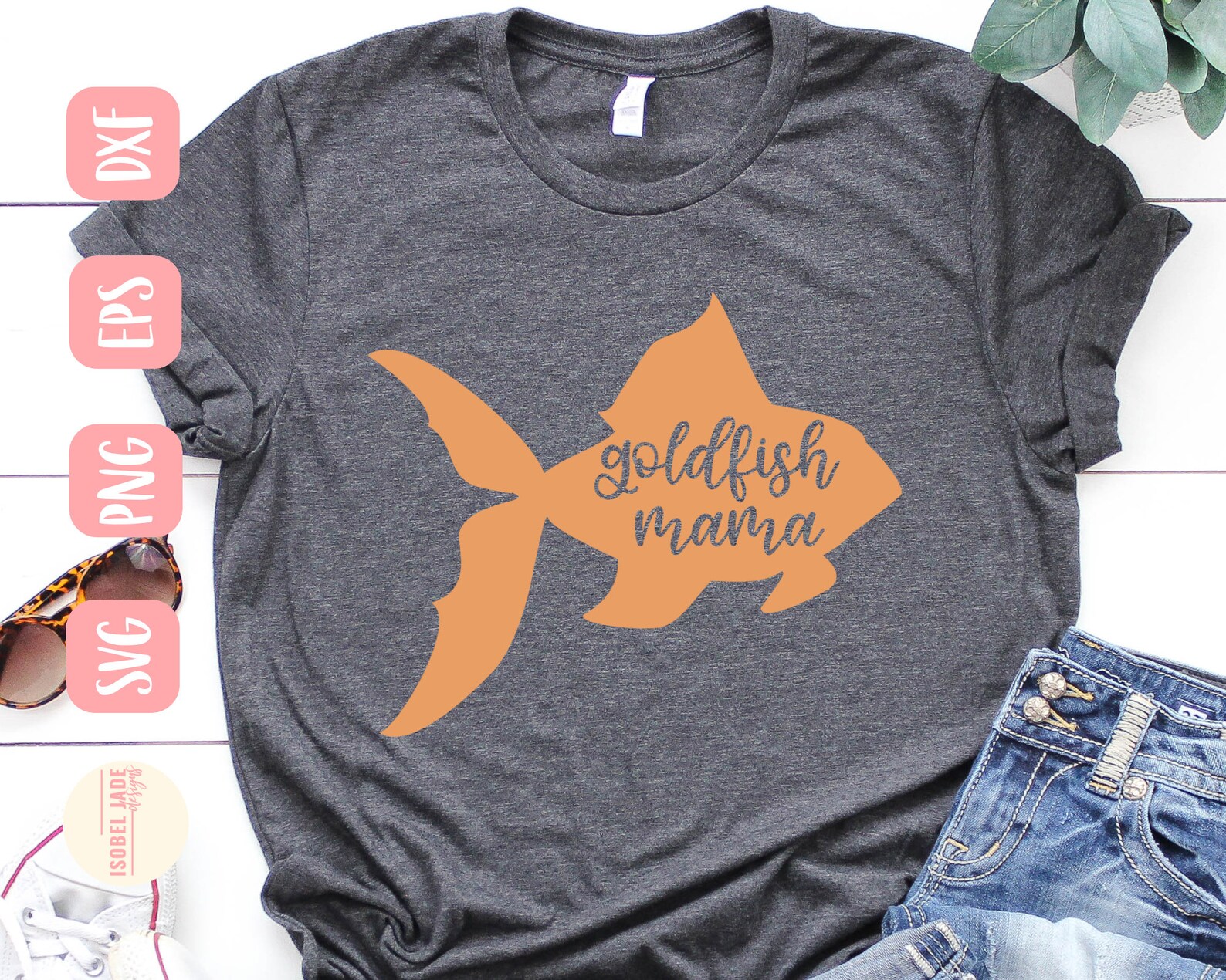 Goldfish Mama Svg Goldfish Svg Fish Mama Svg Fish Svg Fish - Etsy