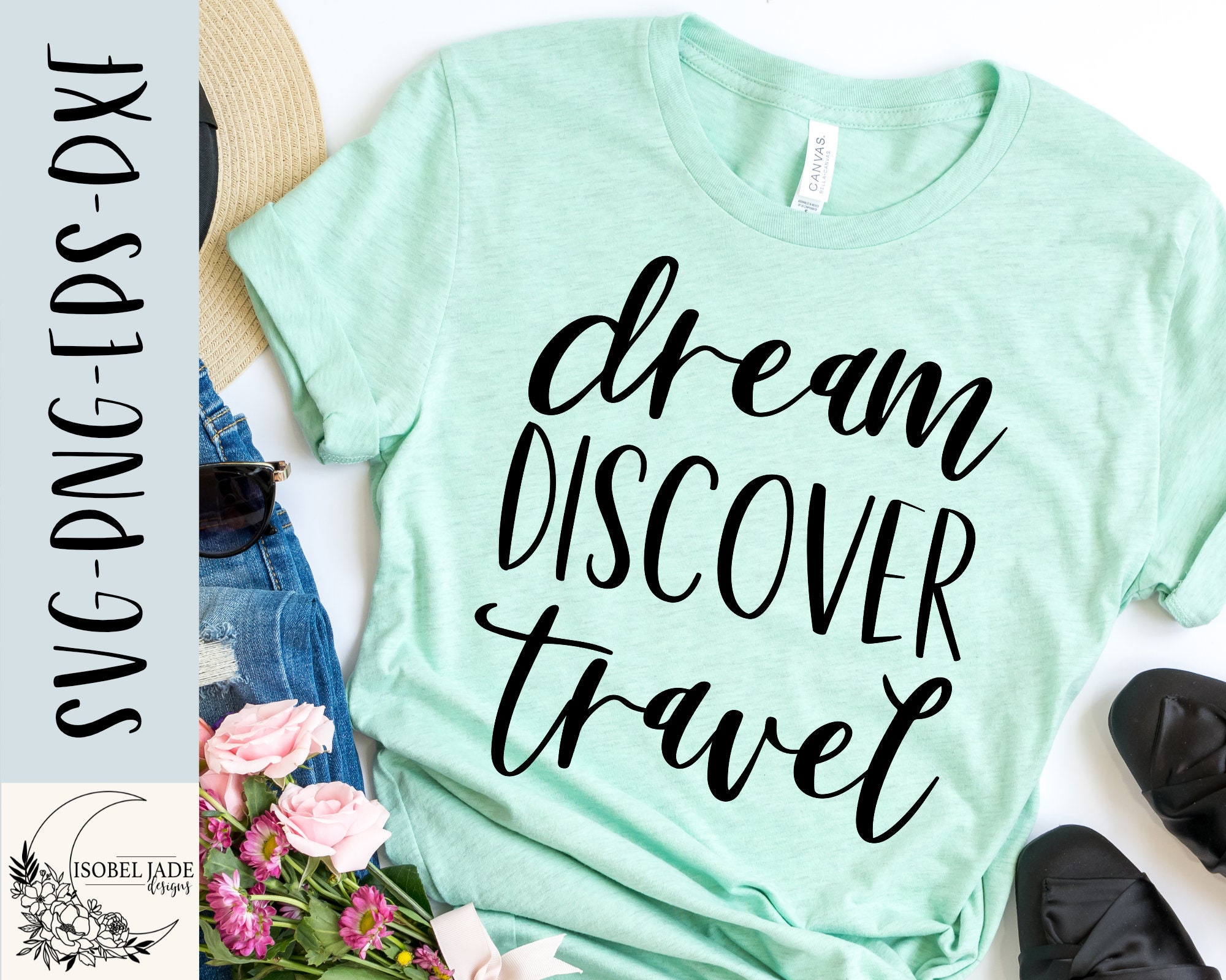 Dream Discover Travel Svg Vacation Svg Travel Svg Boho Svg - Etsy
