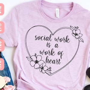 Social Worker Svg, Social Work is a Work of Heart Svg, Heart Svg, SVG ...