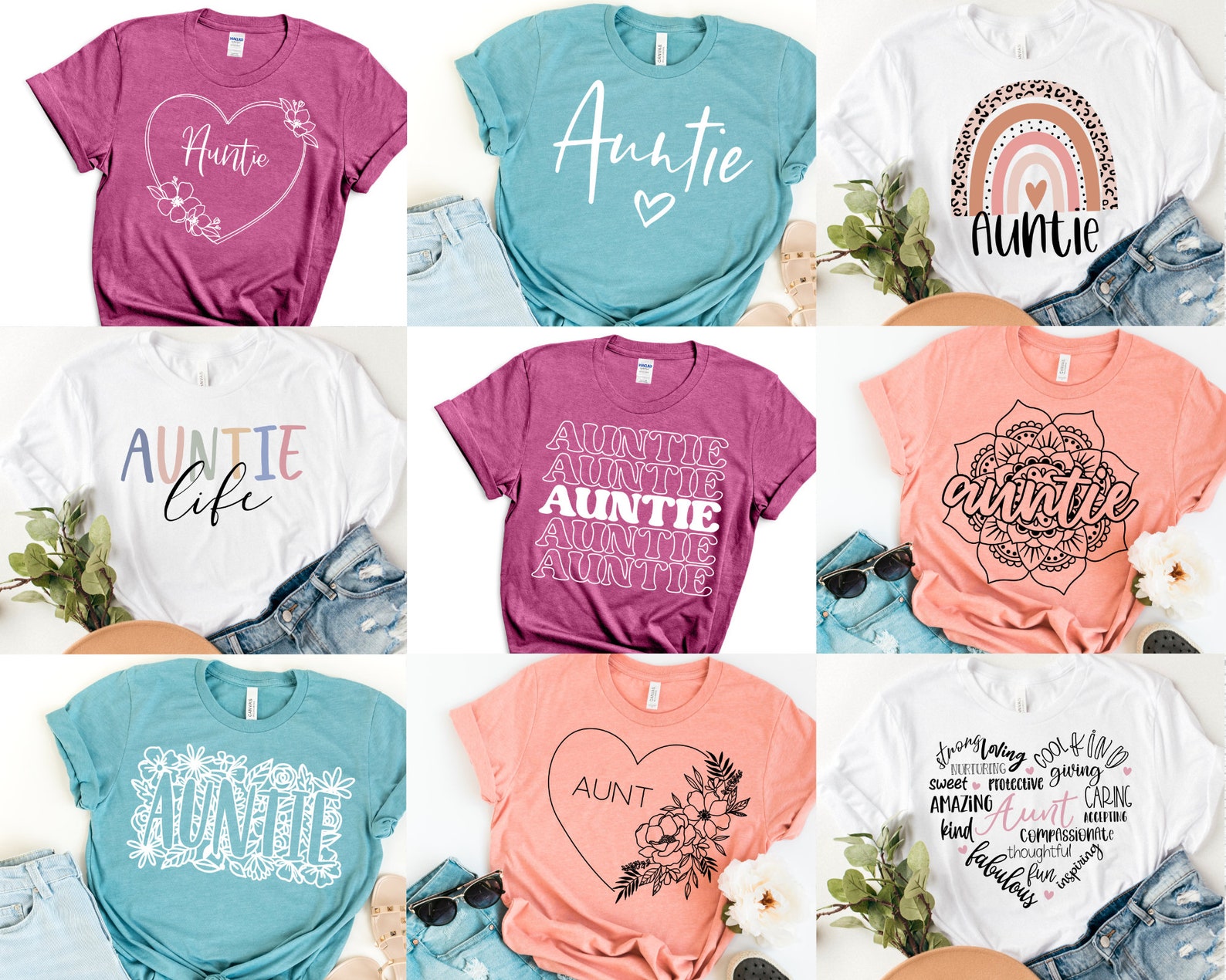 Auntie SVG Bundle Big Bundle SVG File for Cricut Auntie - Etsy