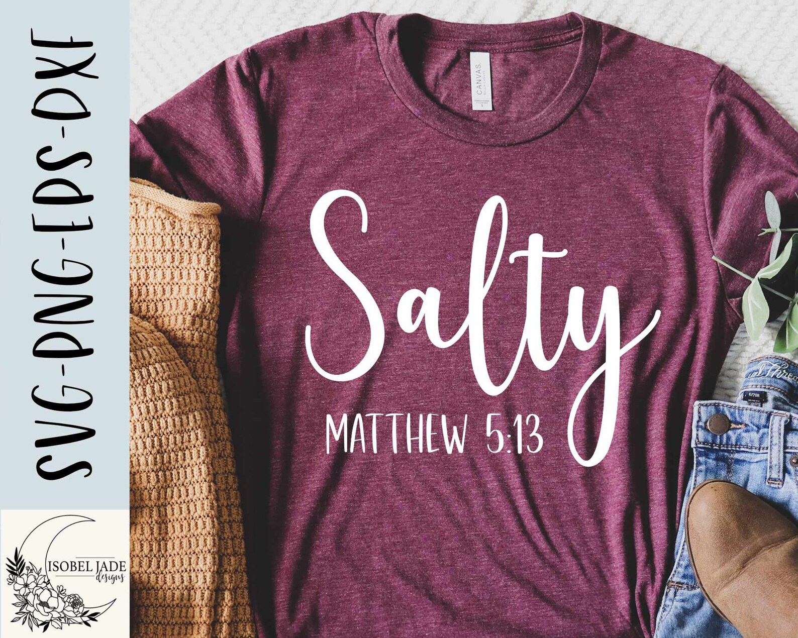 Salty SVG Design Matthew SVG File for Cricut Funny Faith - Etsy