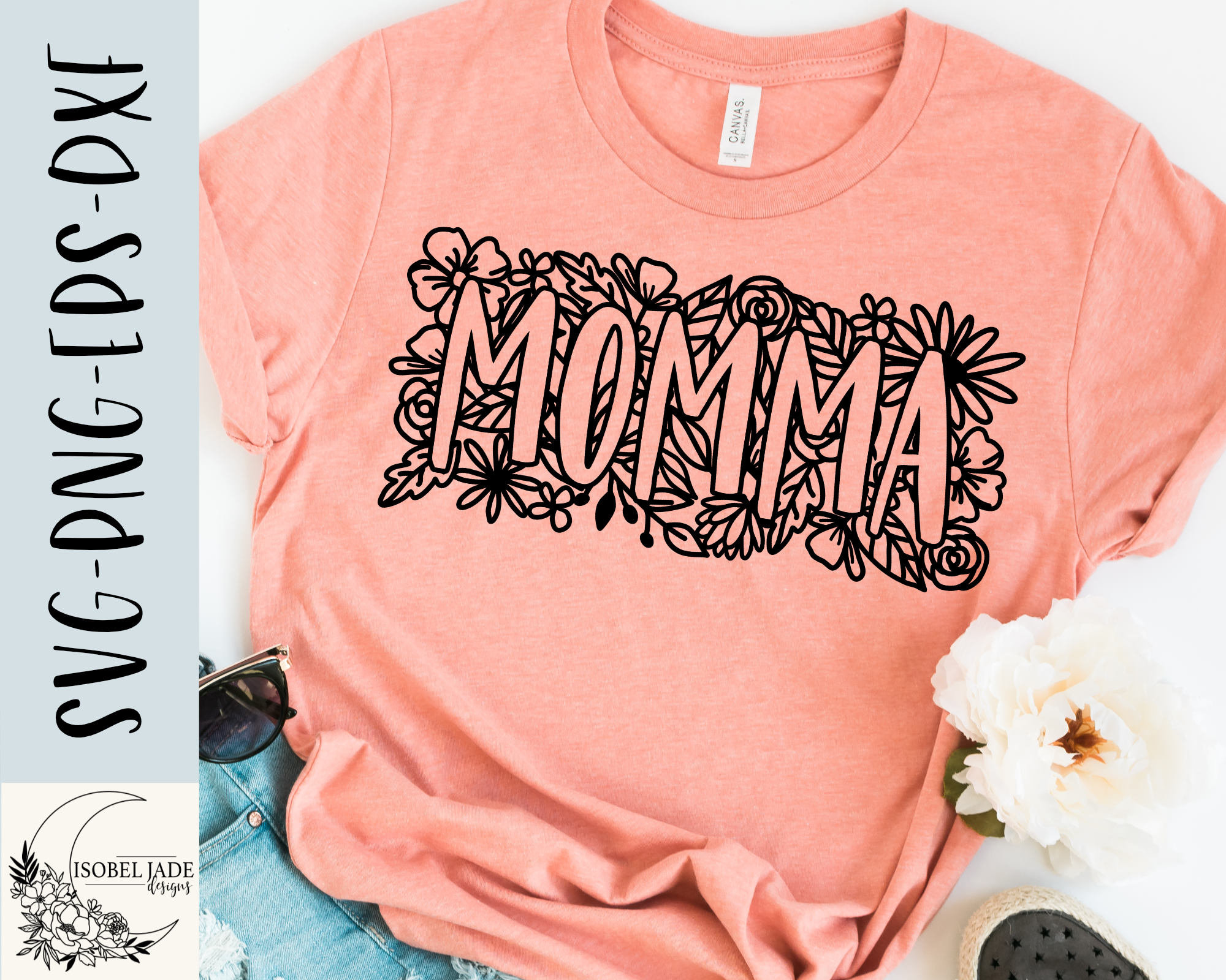 Momma SVG Design Flower Momma SVG File for Cricut Mom | Etsy