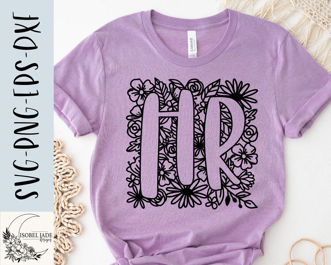 Human Resources Svg, HR Flower Svg, Flower Svg, Shirt, Human Resources ...