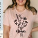 Grams SVG Design Wildflower Bouquet SVG File for Cricut Grams Shirt SVG ...