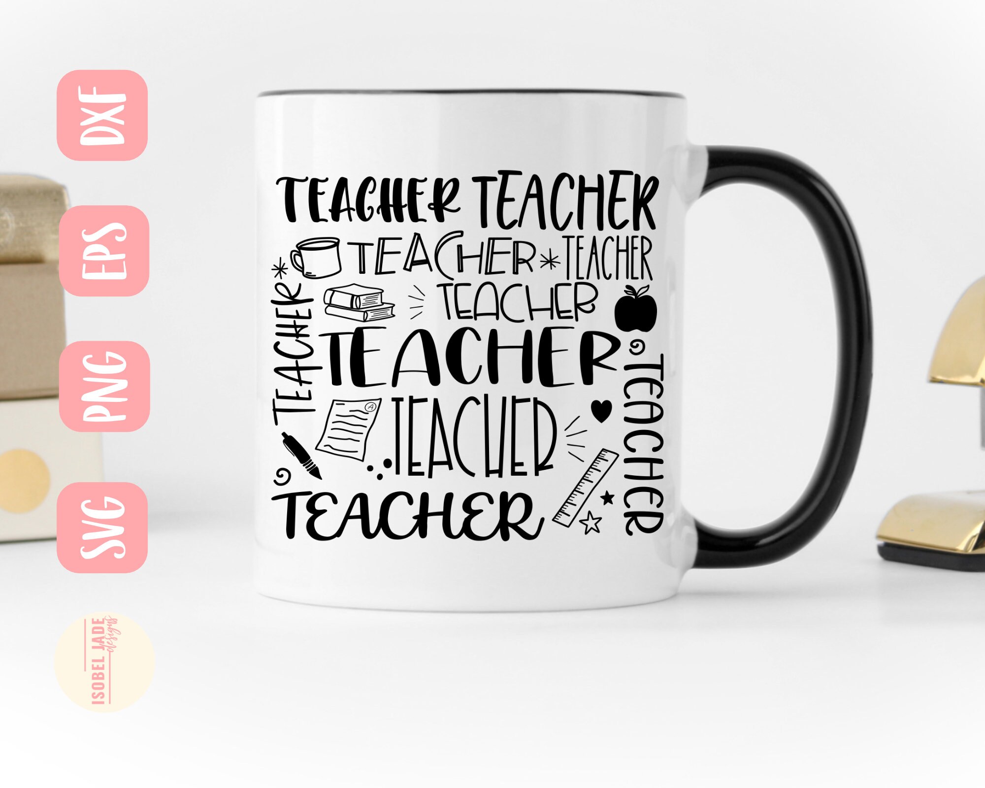 Teacher Collage Svg Teacher Svg My Students Are the Reason - Etsy