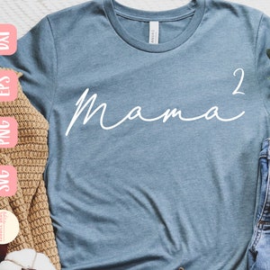 Mama of Two Svg, Mama Svg, Mom Svg, Shirt, Love Svg, Family Svg, SVG ...