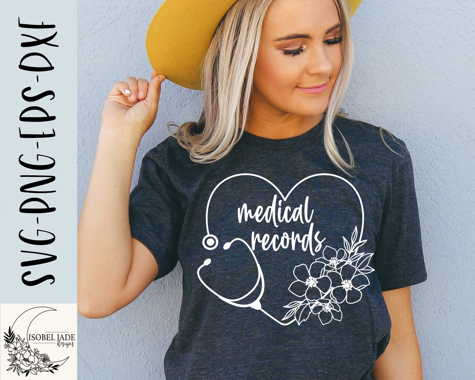 Medical Records SVG, Stethoscope Svg, Medical Records Stethoscope Svg ...