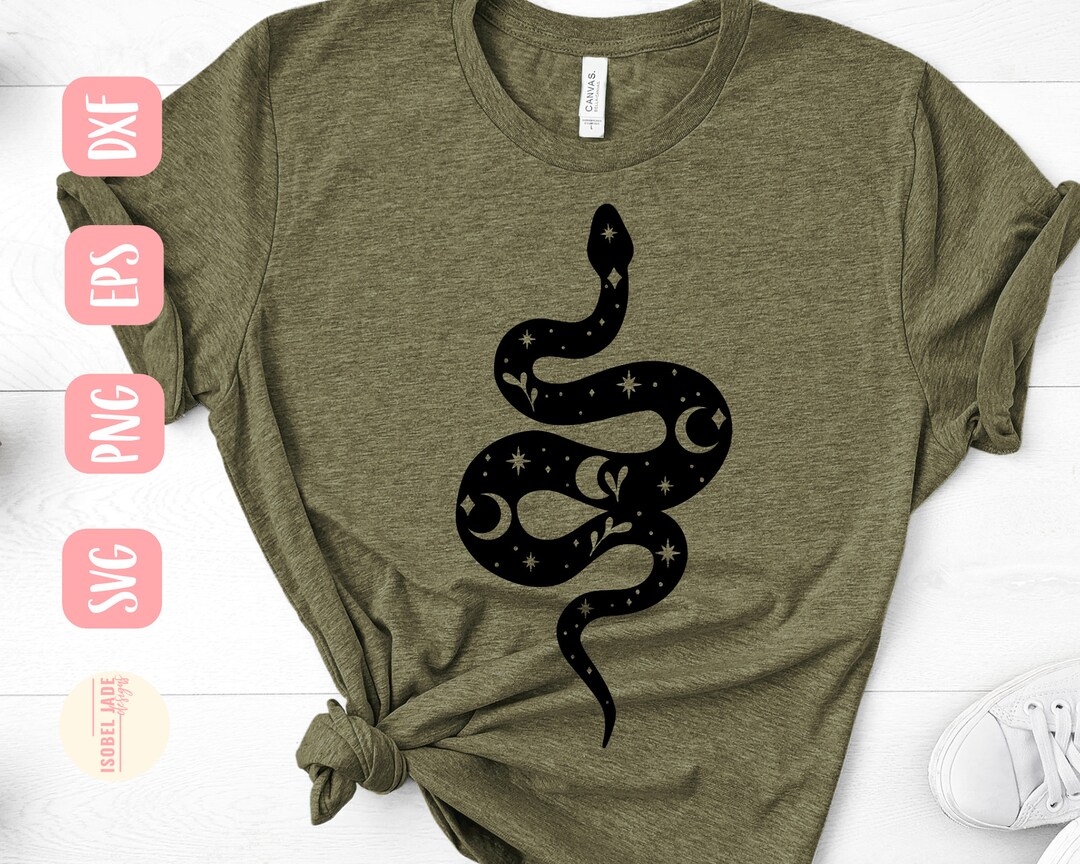 Celestial Snake SVG: Ophiuchus Moon Design (digital Download) - Etsy