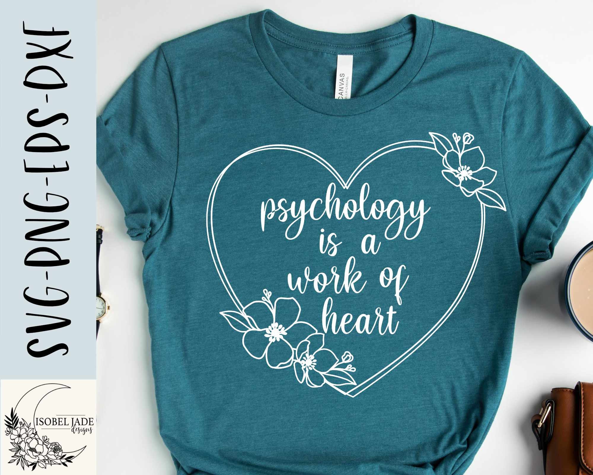 Psychology is a Work of Heart Svg Psychologist Svg Heart | Etsy